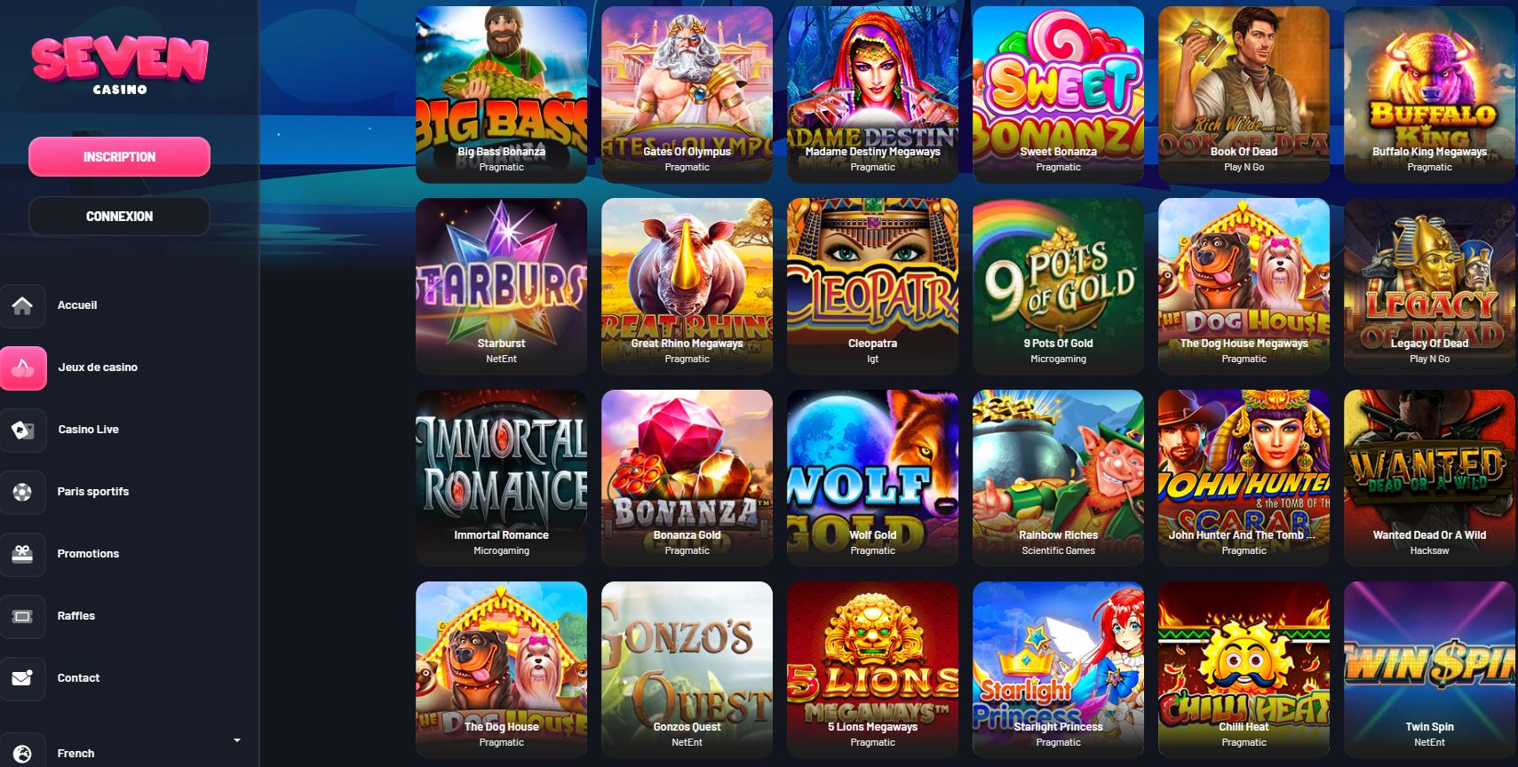 Seven Casino avis I Guide complet + bonus 7 500€